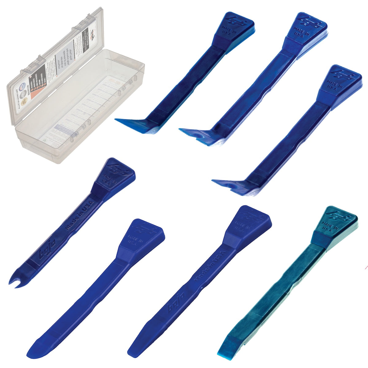 ATH-I7-INTERIOR: 7-Piece Automotive Interior Kit in F1 Toolbox – Bojo Tools