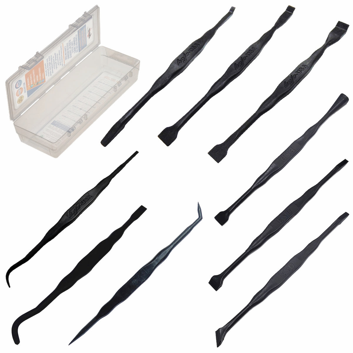 MPT2-F9-ESDNGL: 9-Piece Circuit Board Repair ESD-Safe Plastic Tool Kit ...